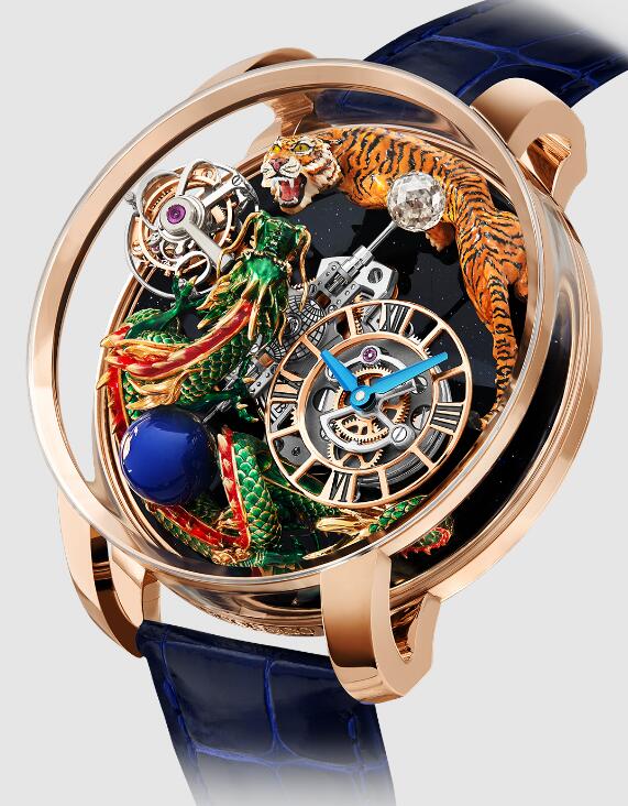 Jacob & Co Replica watch ASTRONOMIA TOURBILLON ART SKULLS WHITE GOLD ...